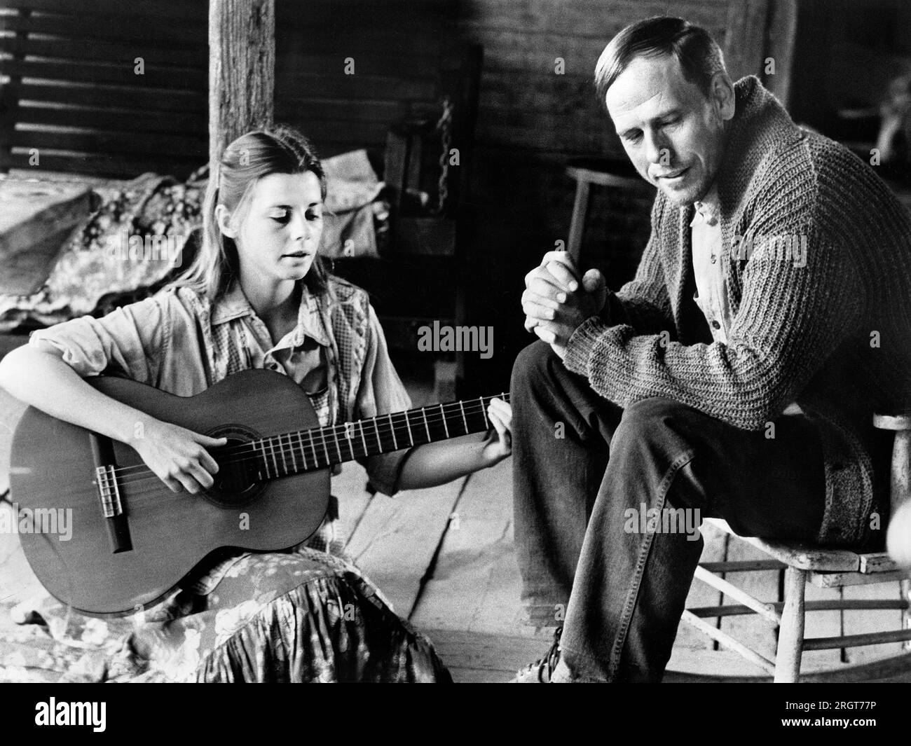 Jan Smithers, Rance Howard, on-set of the Film, "Where The Lilies Bloom ...