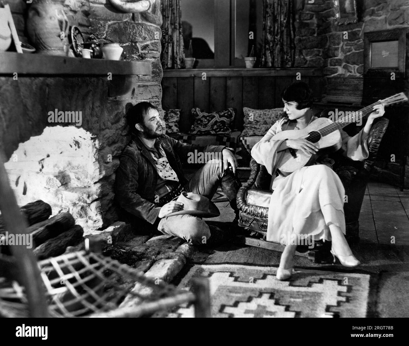 Sidney Blackmer, Lila Lee, on-set of the Film, "Woman Hungry", Warner ...