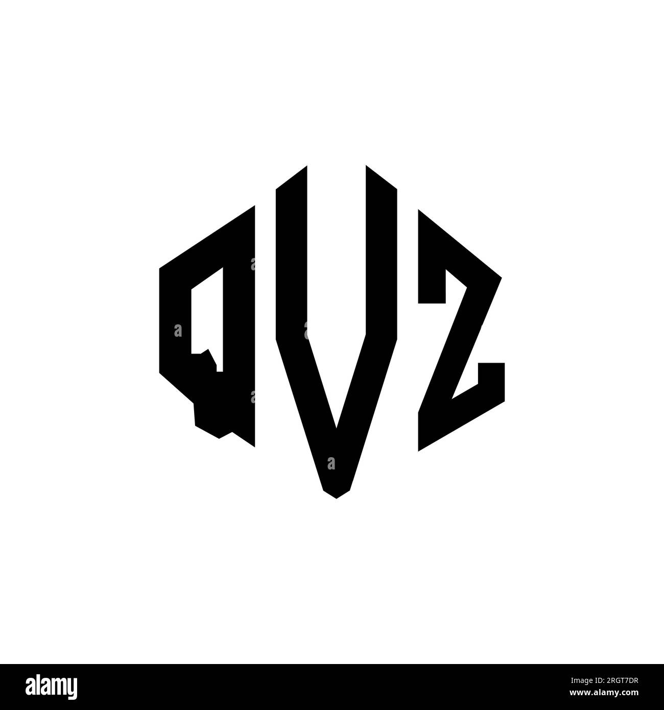 Qvz hexagon Stock Vector Images - Alamy