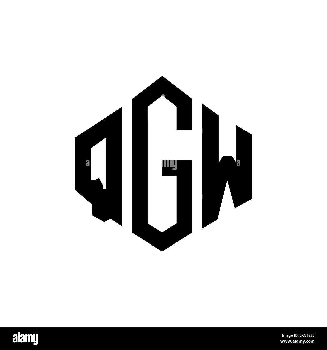 Qgw hexagon Stock Vector Images - Alamy