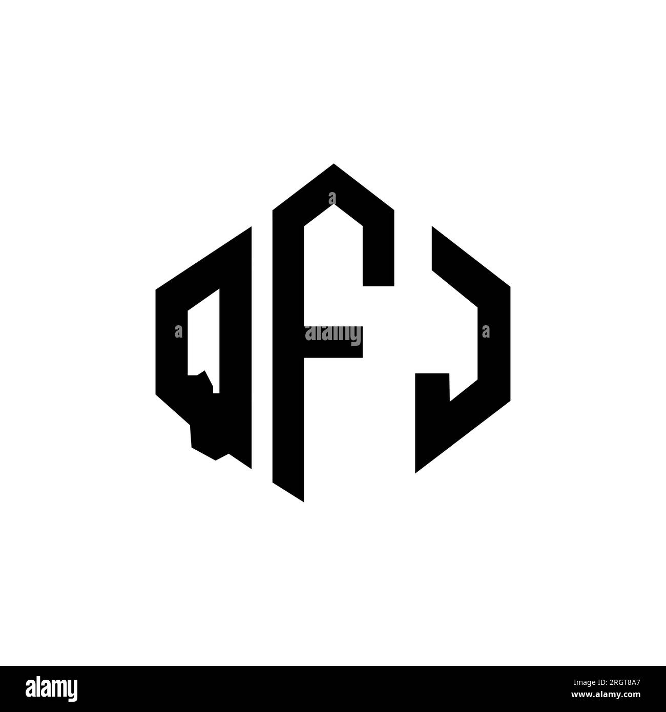 Qfj monogram Stock Vector Images - Alamy