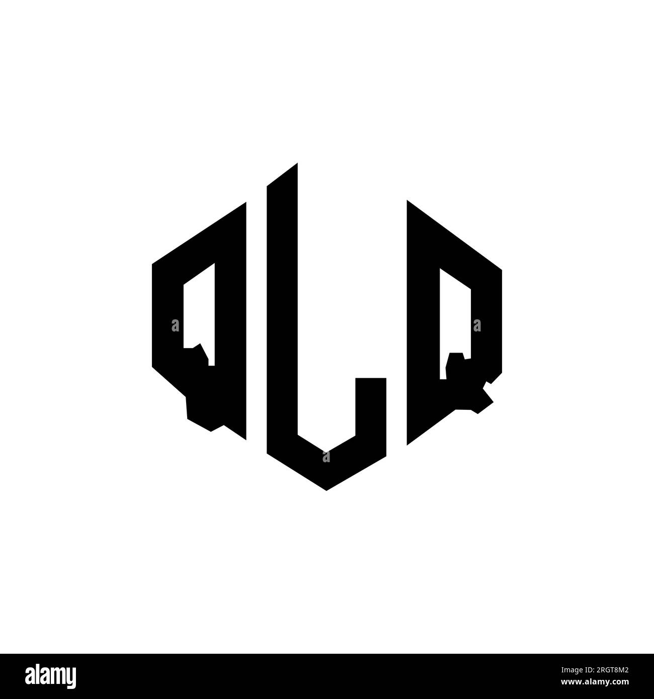 QLQ letter logo design with polygon shape. QLQ polygon and cube shape ...