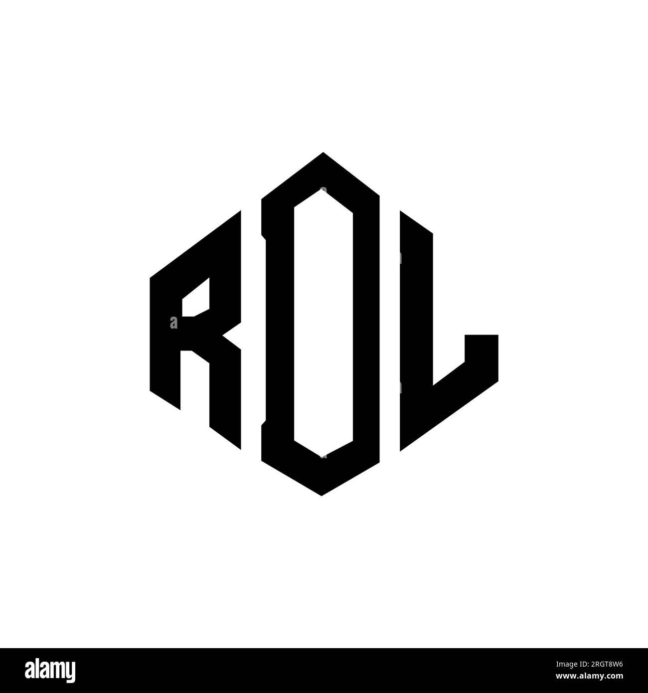 RDL letter logo design with polygon shape. RDL polygon and cube shape ...