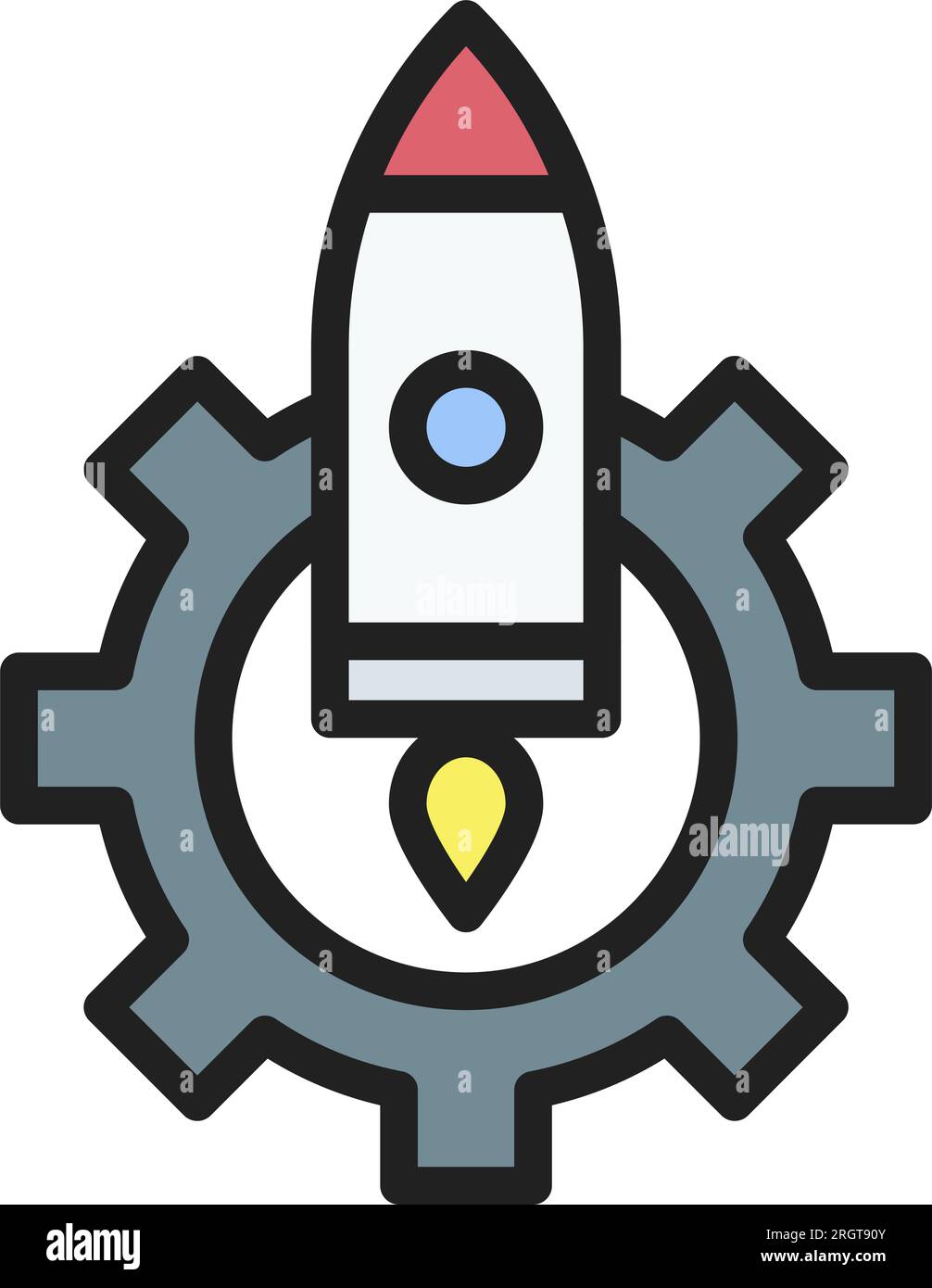 Launch Optimization Icon Image Stock Vector Image & Art - Alamy