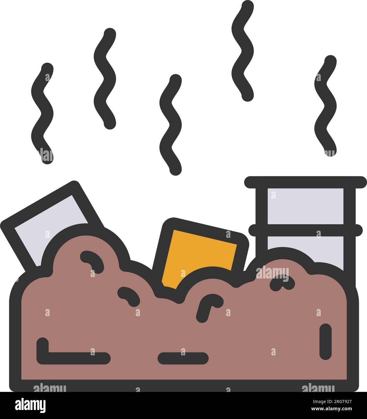 Landfill or dump Stock Vector Images - Alamy