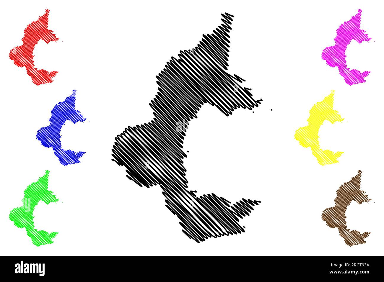 Torbay outline map Cut Out Stock Images & Pictures - Alamy