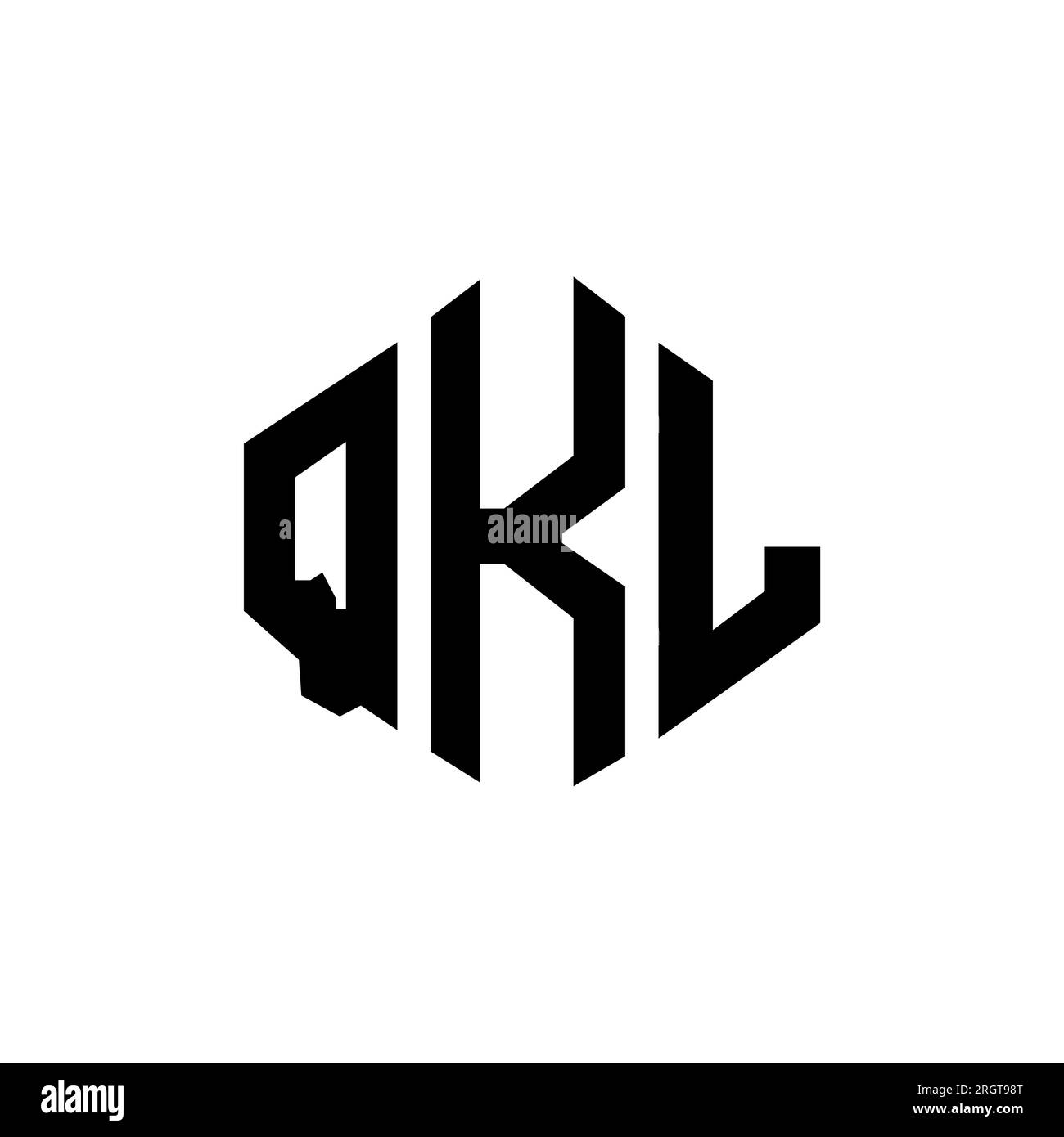 QKL letter logo design with polygon shape. QKL polygon and cube shape ...