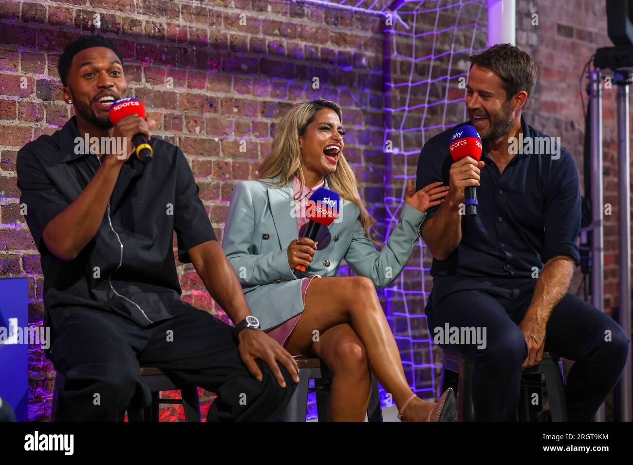 EDITORIAL USE ONLY (left to right) Daniel Sturridge, Melissa Reddy and ...