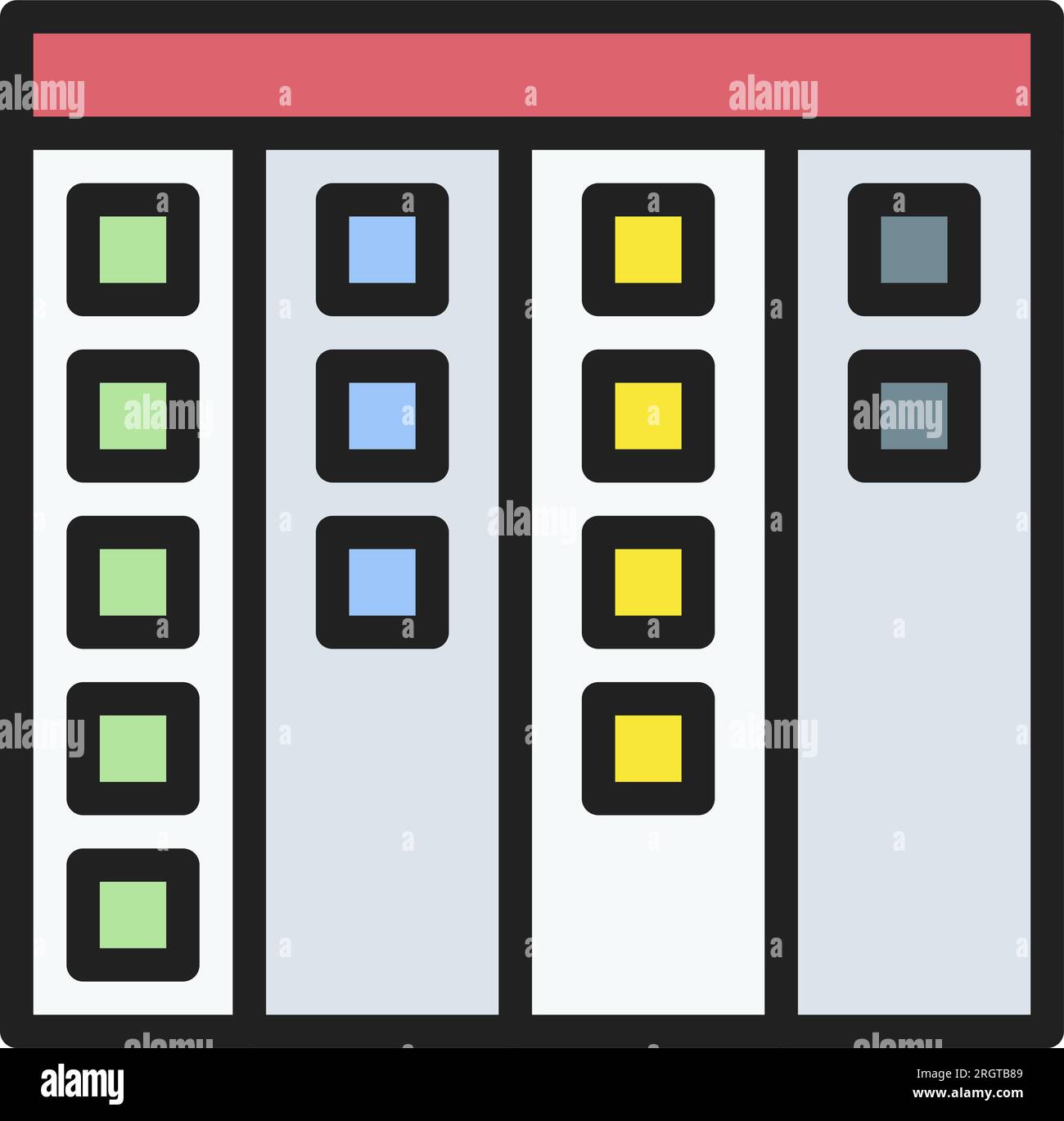 Kanban icon vector vectors hi-res stock photography and images - Alamy