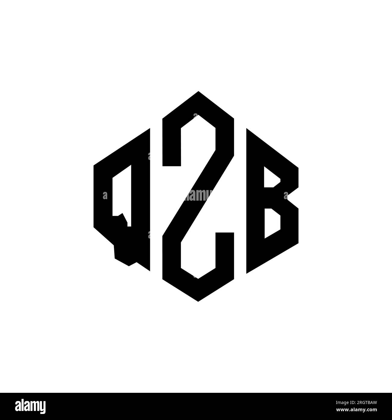 Qzb logo design hi-res stock photography and images - Alamy