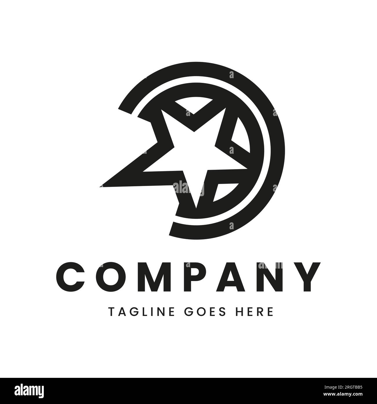 Star Logo Vector in Elegant Style on Black Background, icon,symbol Logo ...