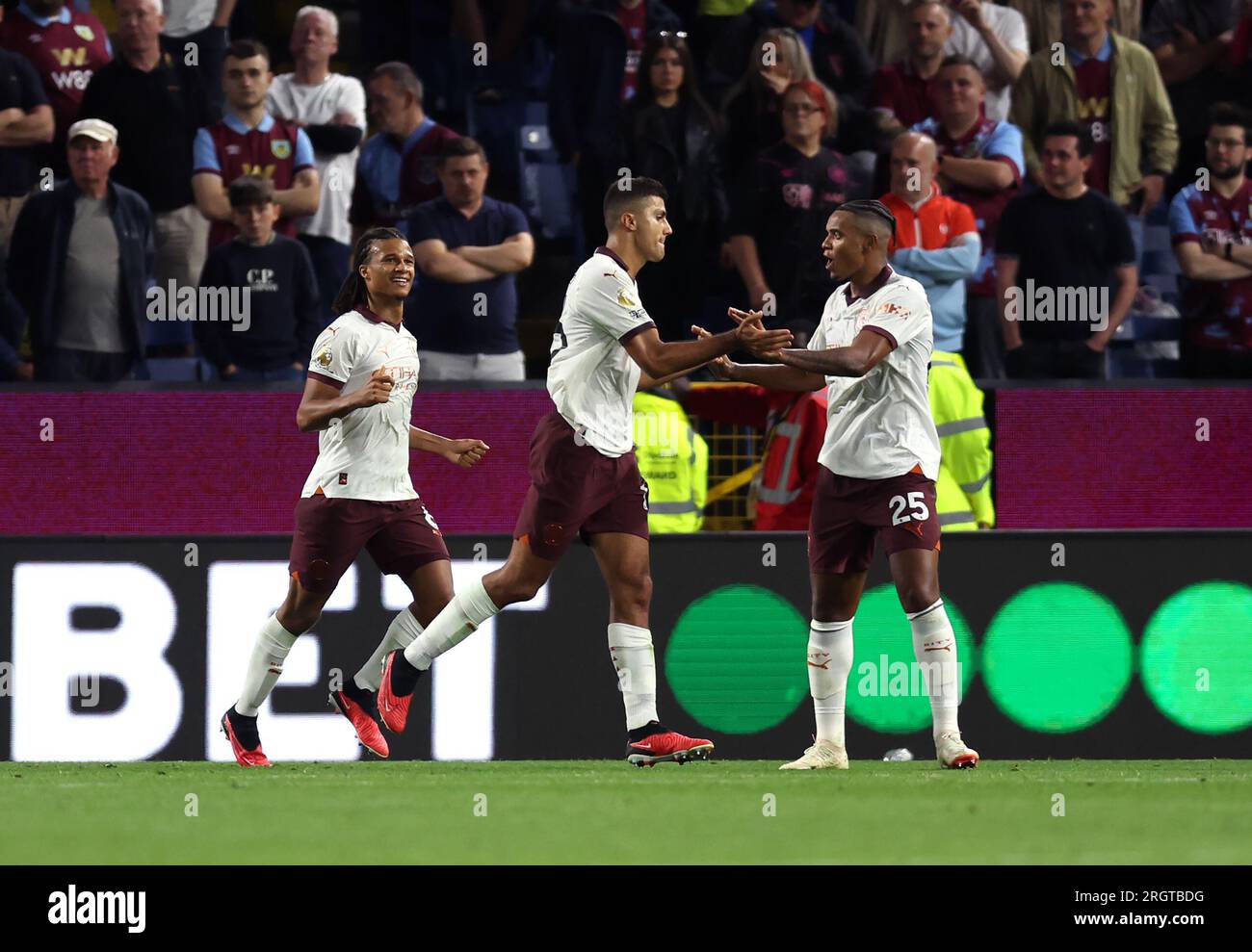 Manchester citys rodri celebrates scoring hi-res stock photography and ...
