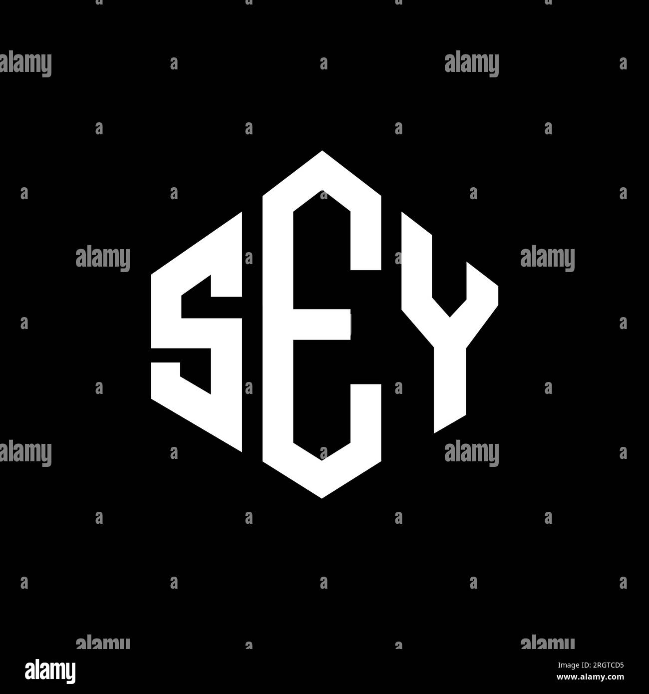 Sey hexagon logo hi-res stock photography and images - Alamy