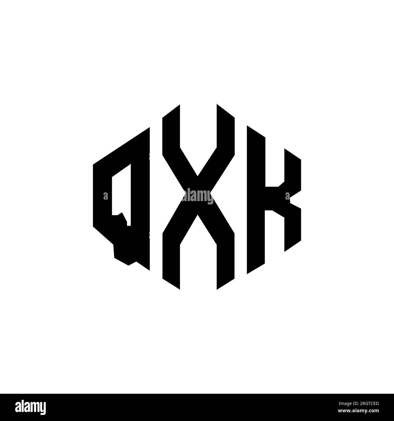 Qxk logo design hi-res stock photography and images - Alamy