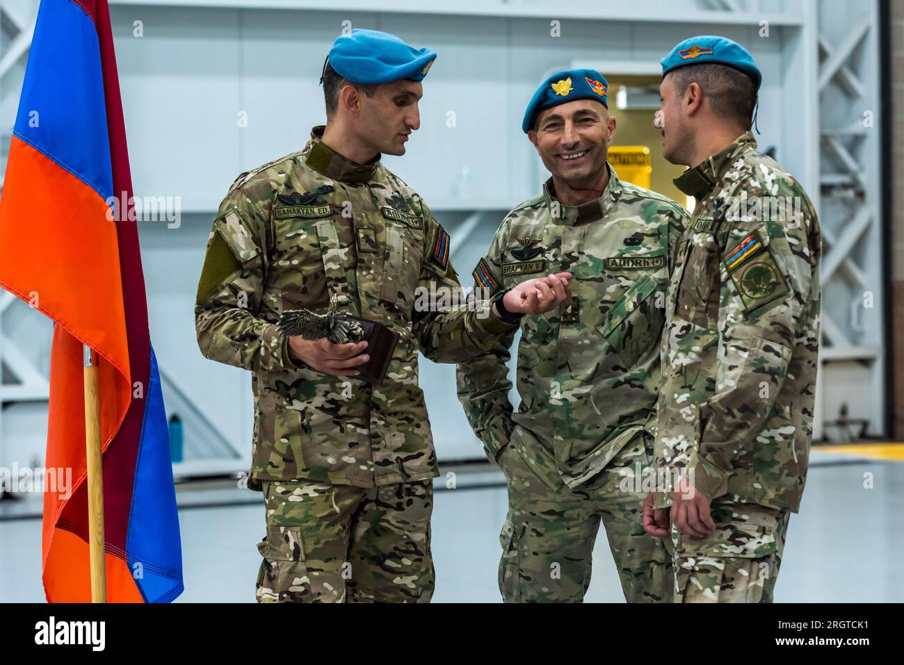 Award ceremony for Leapfest, international static line parachute training competition hosted by ...