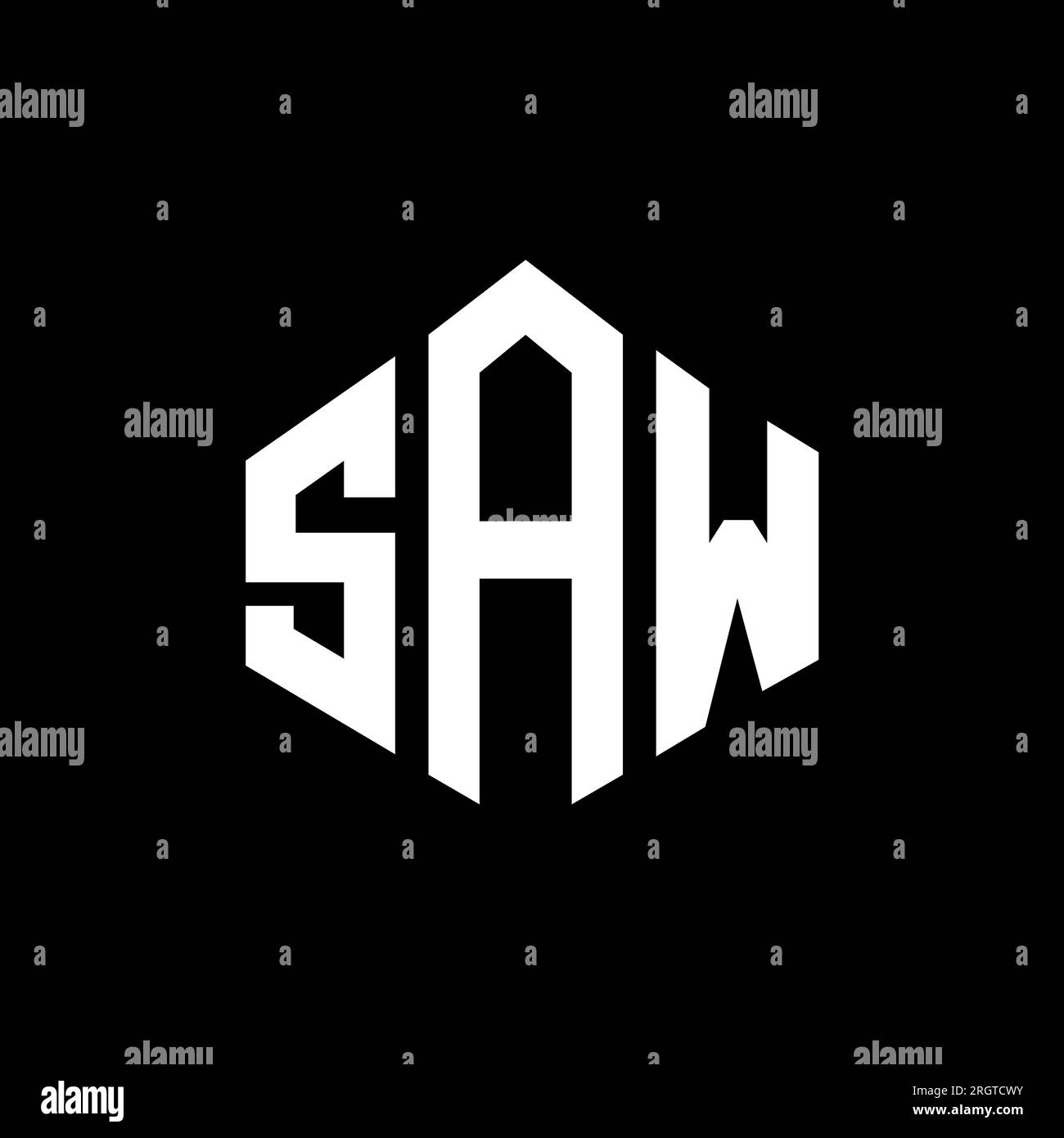Saw hexagon logo hi-res stock photography and images - Alamy