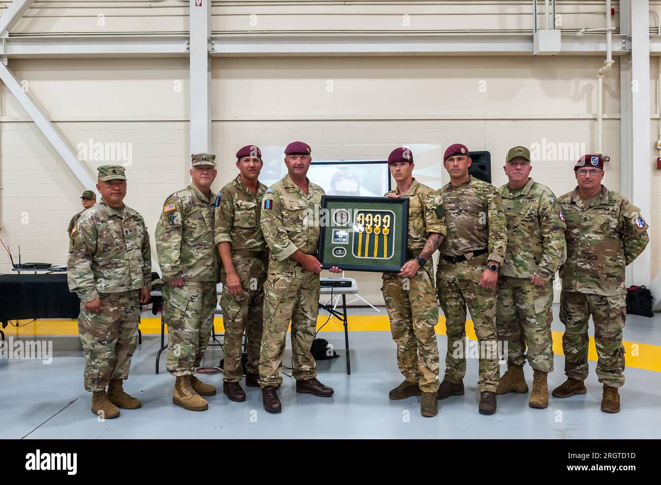 Award ceremony for Leapfest, international static line parachute training competition hosted by ...