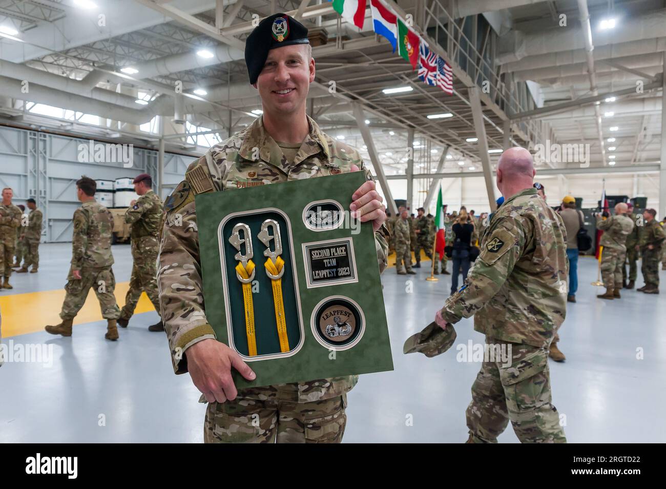 Award ceremony for Leapfest, international static line parachute training competition hosted by ...