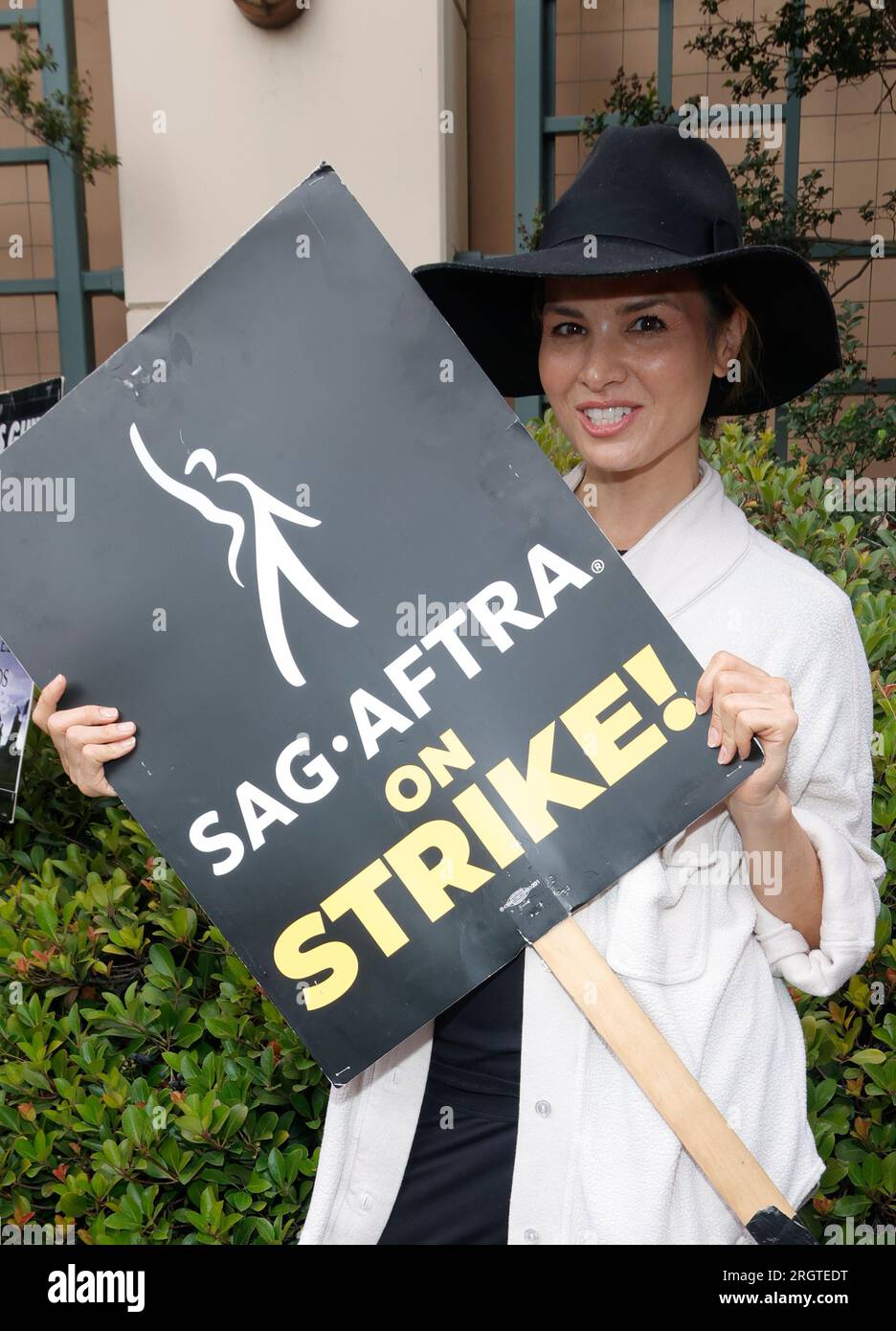Los Angeles, Ca. 11th Aug, 2023. Katrina Law seen on the picket line ...