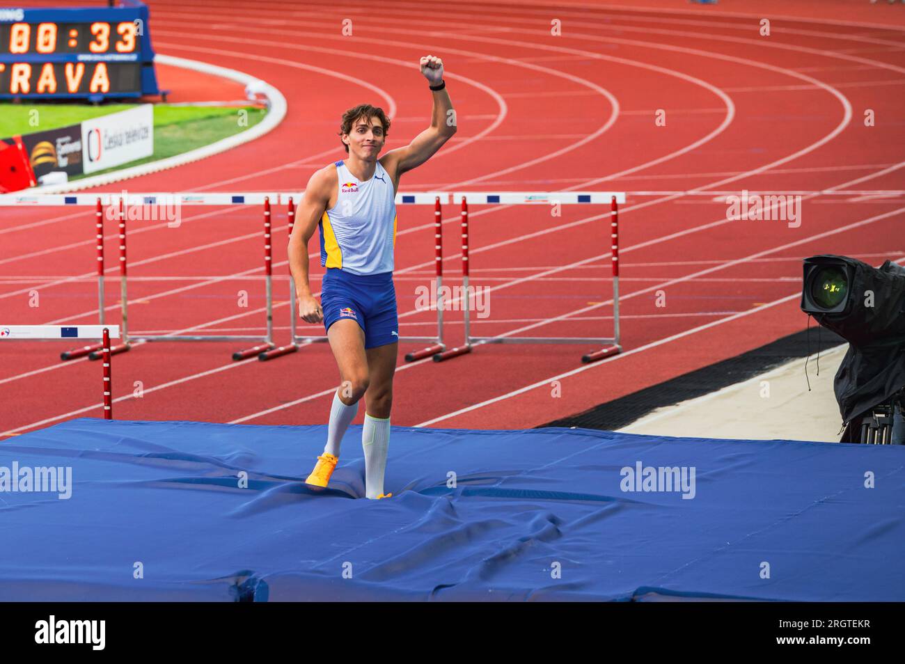 OSTRAVA, CZECHIA, JUNE 27, 2023: Armand Mondo Duplantis Excels in Pole ...
