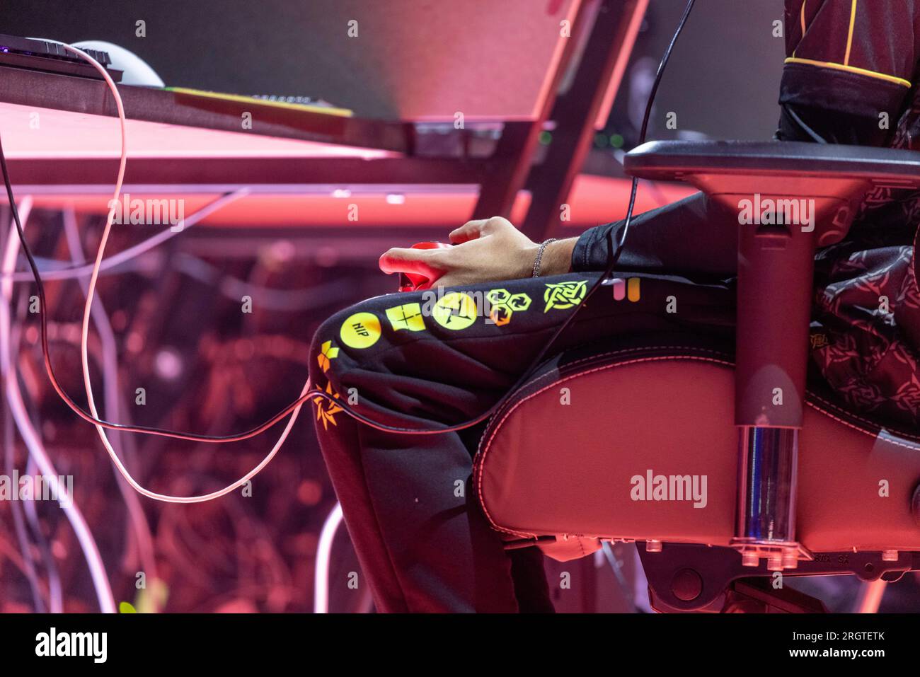 Duesseldorf, Germany. 11th Aug, 2023. A player of the team "Ninjas in ...