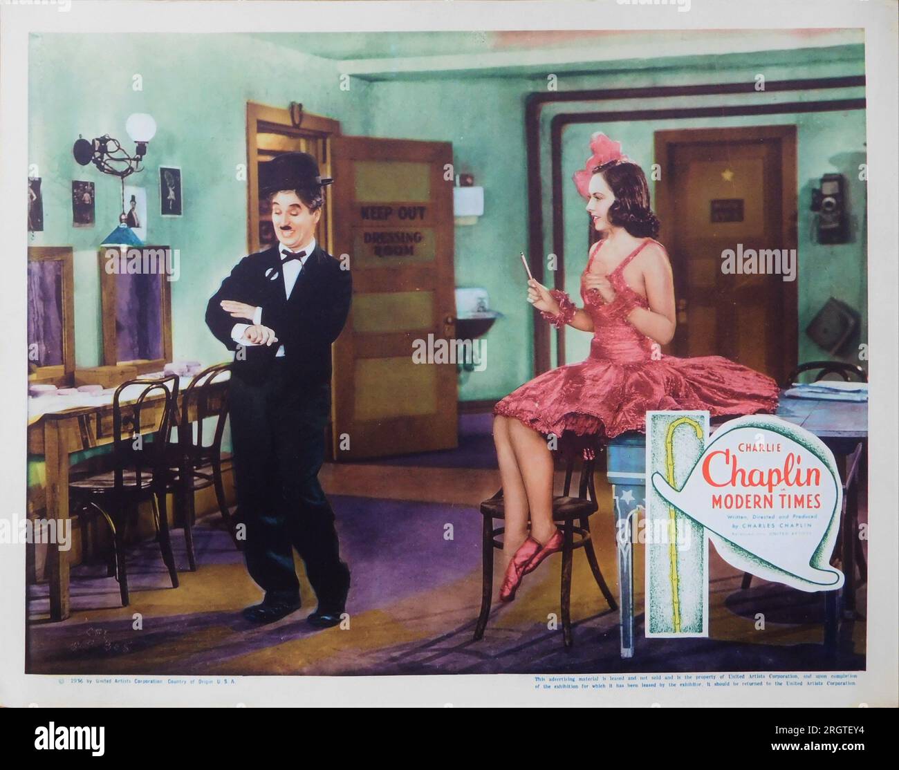 Charlie Chaplin And Paulette Goddard In Modern Times 1936 Director