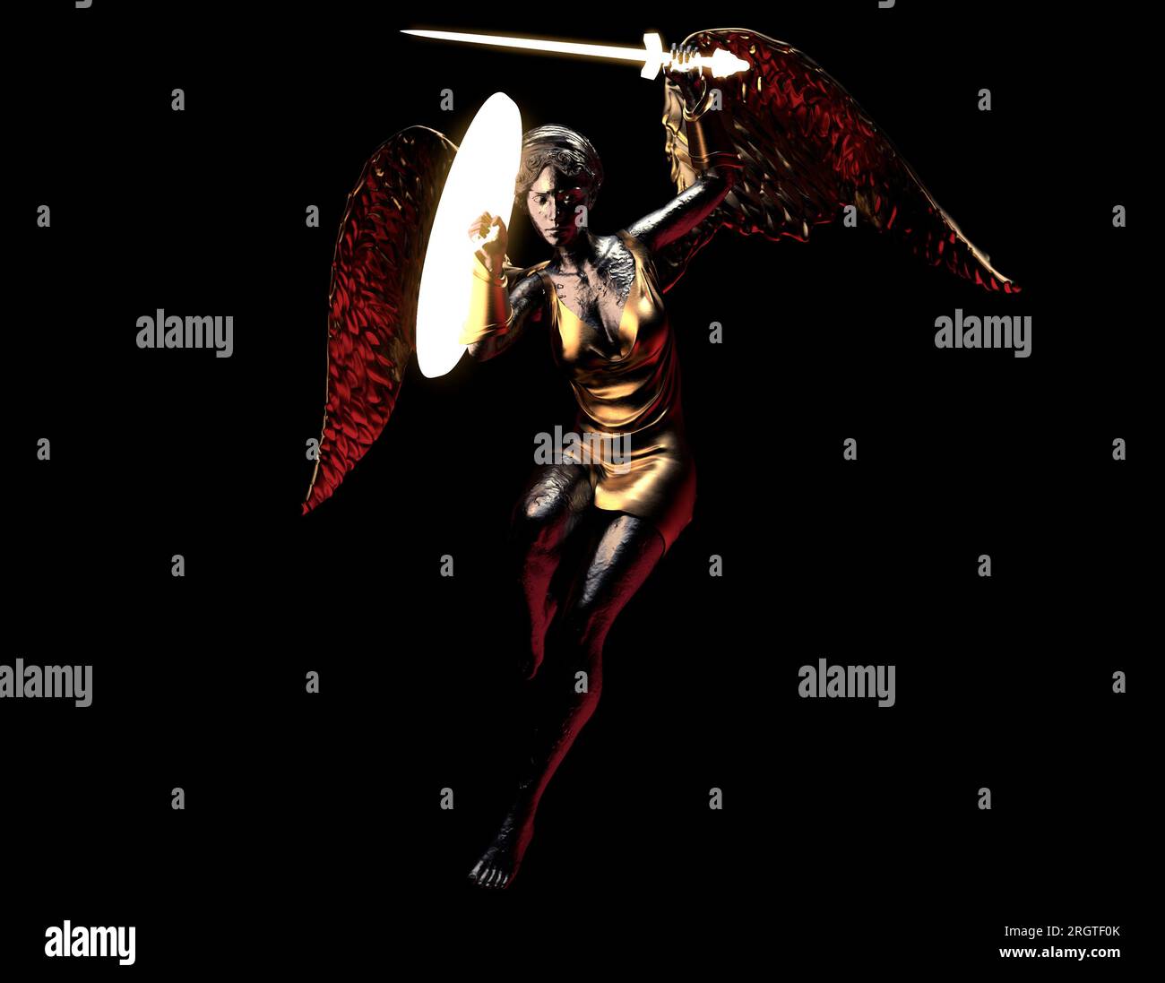 Female Angel Warrior With Sword