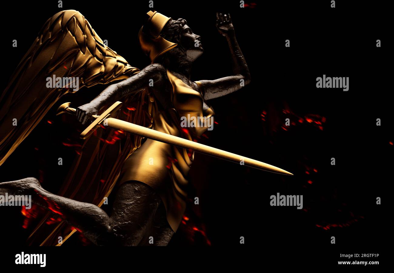 Female Angel Warrior With Sword