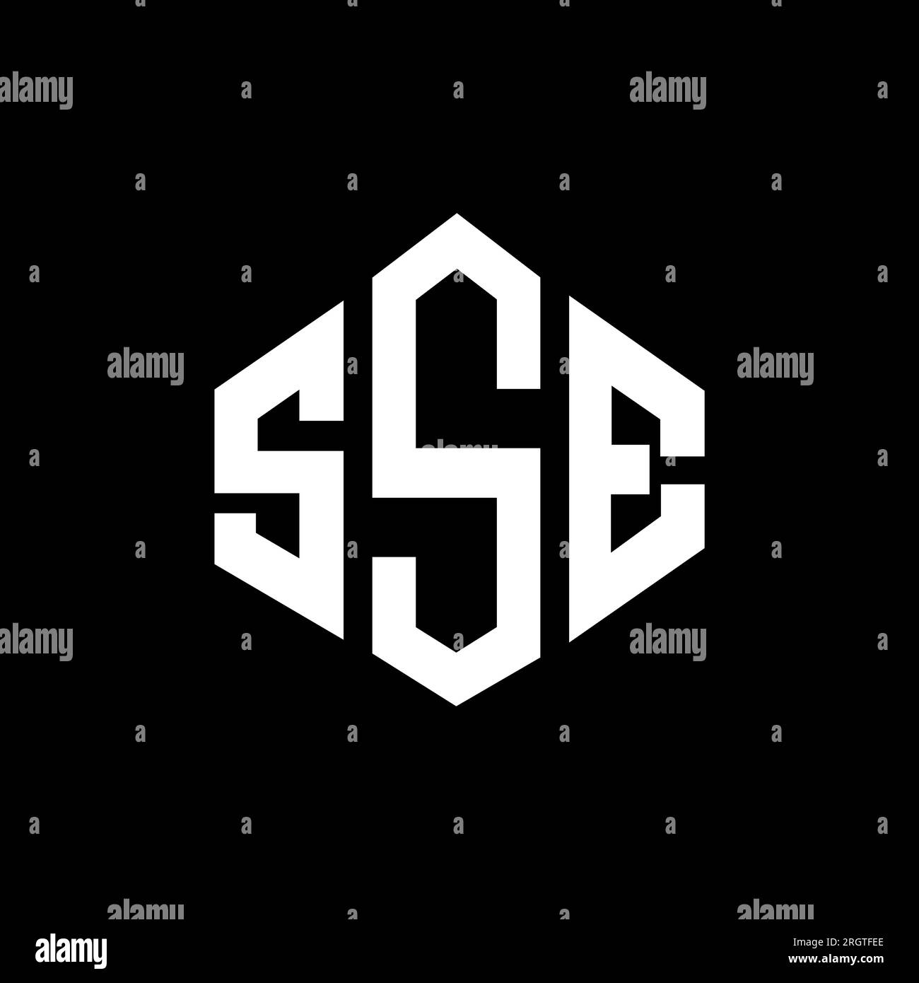 SSE letter logo design with polygon shape. SSE polygon and cube shape ...