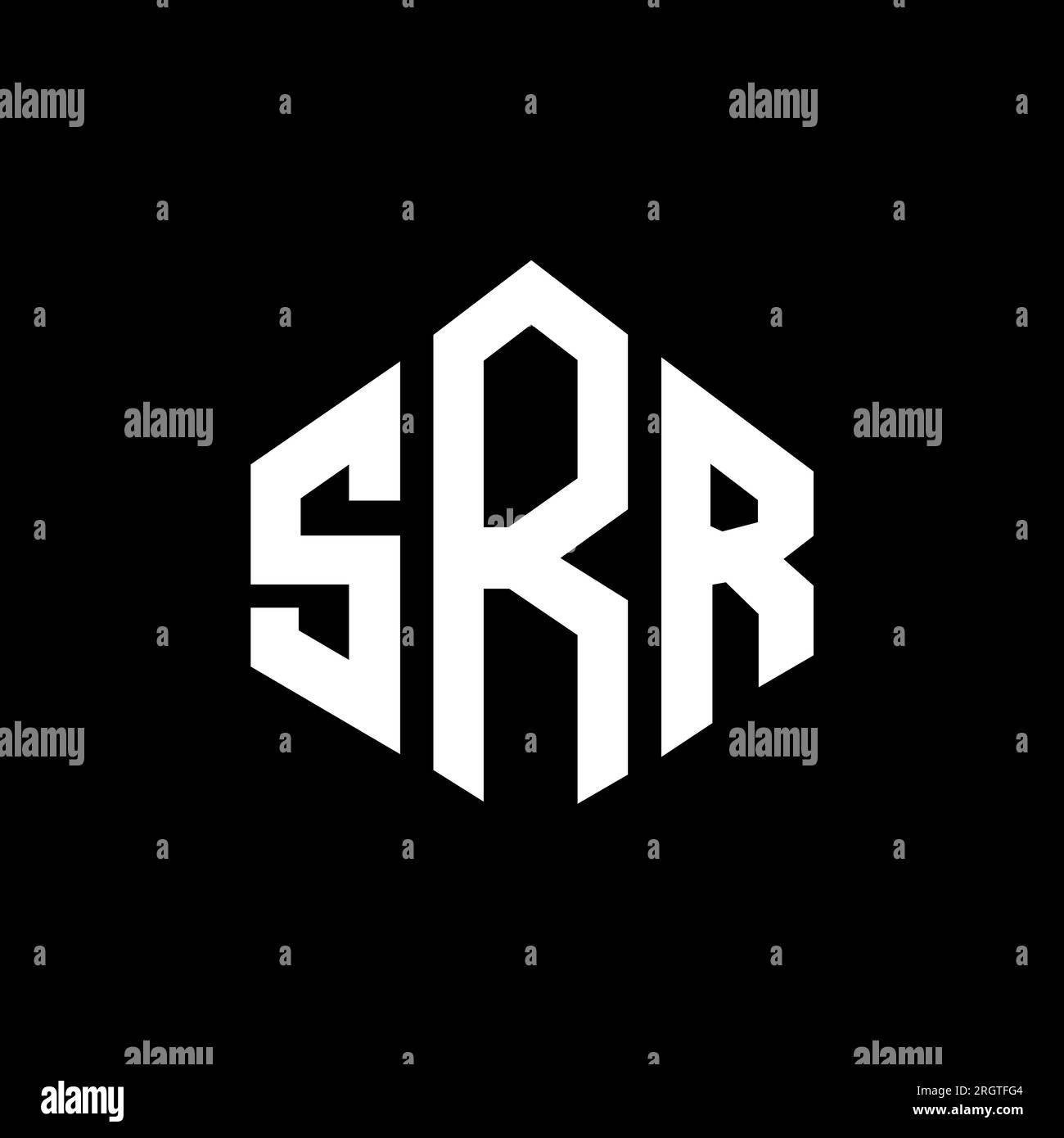 SRR letter logo design with polygon shape. SRR polygon and cube shape ...