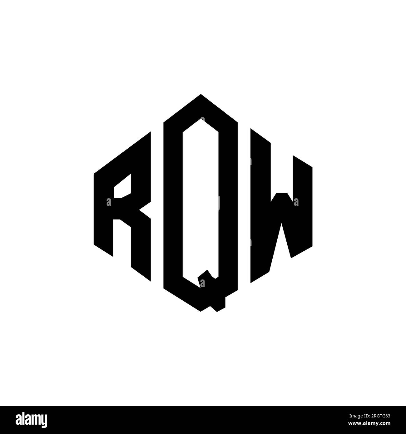 Rqw logo design hi-res stock photography and images - Alamy