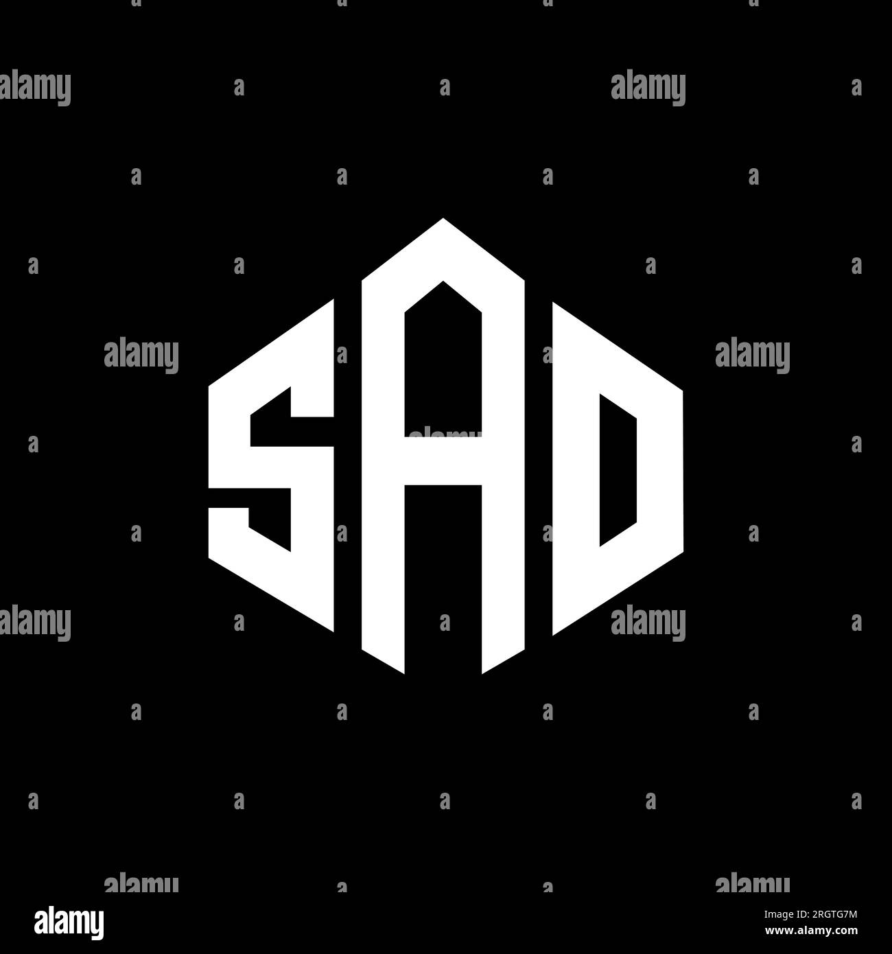 Sao hexagon logo Black and White Stock Photos & Images - Alamy