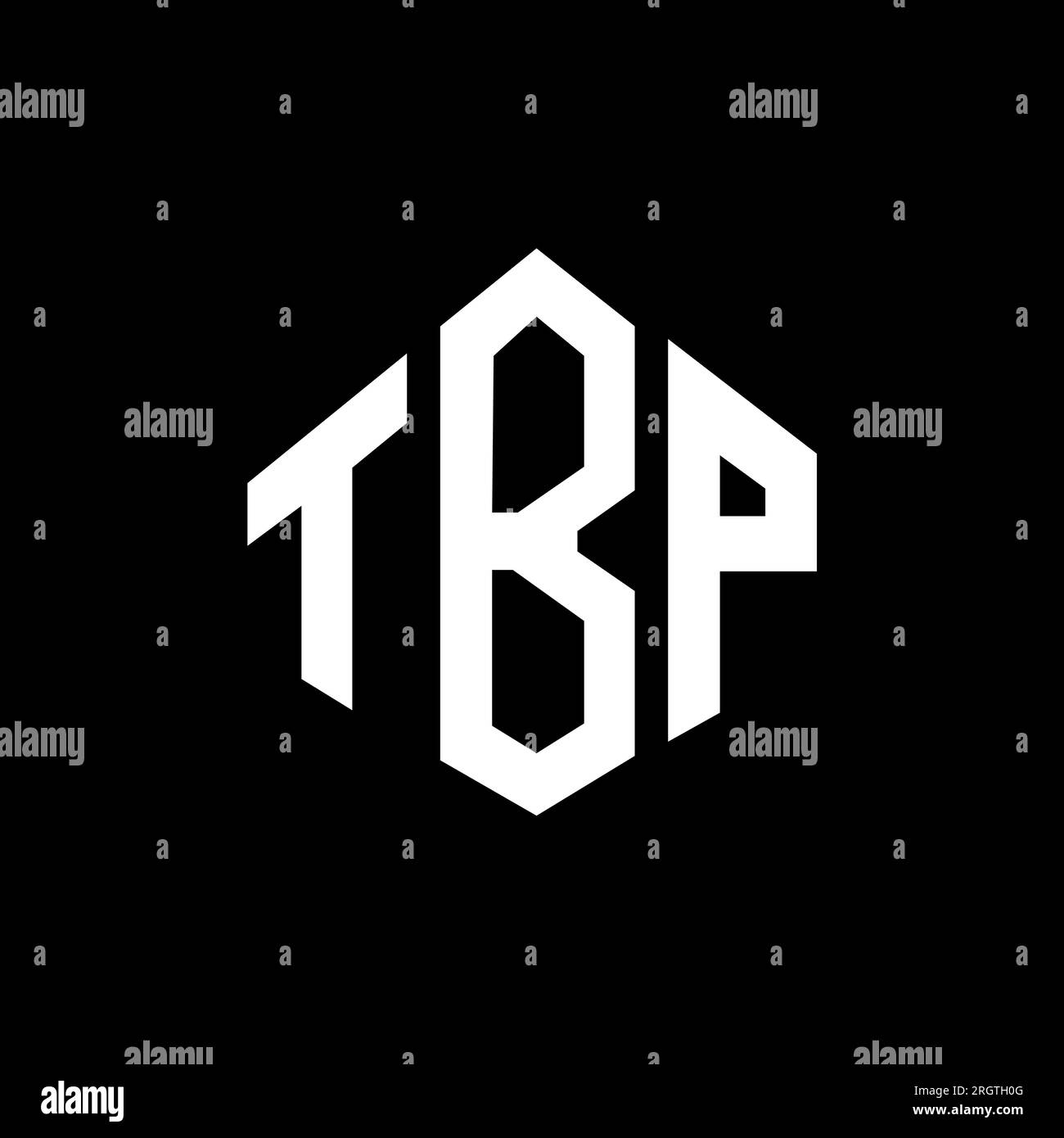 TBP letter logo design with polygon shape. TBP polygon and cube shape ...