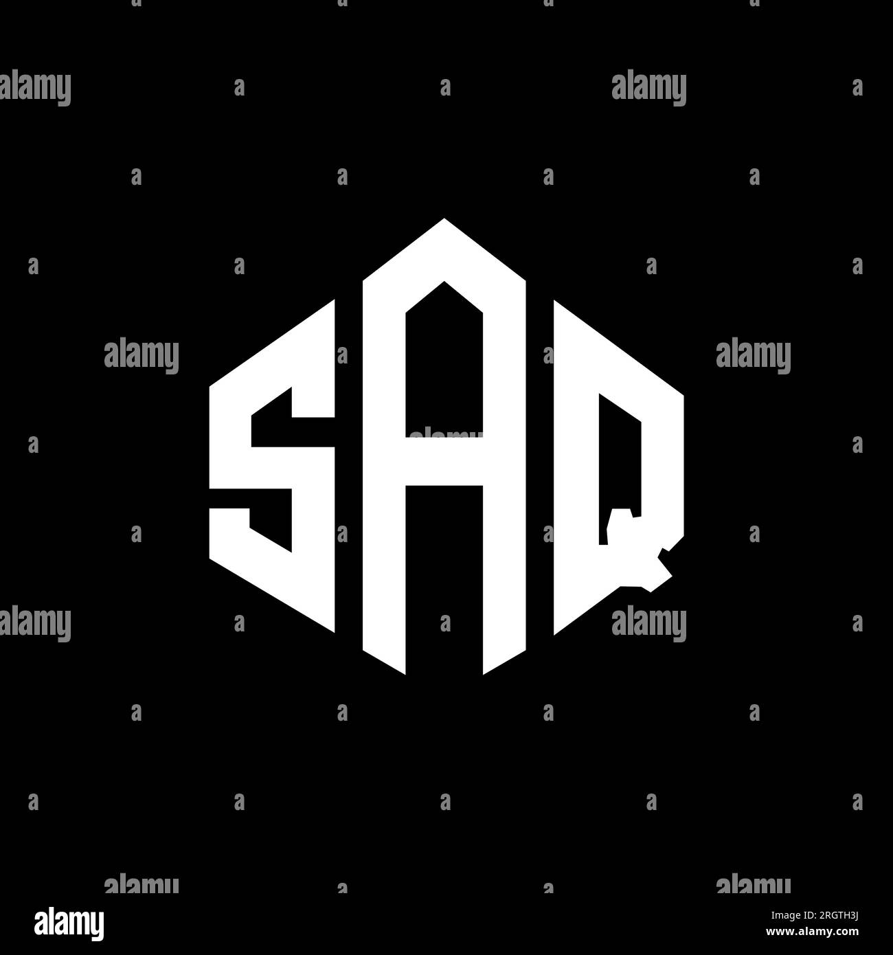 Saq hexagon logo hi-res stock photography and images - Alamy