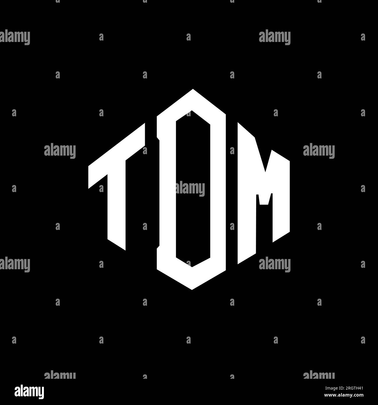 TDM letter logo design with polygon shape. TDM polygon and cube shape ...