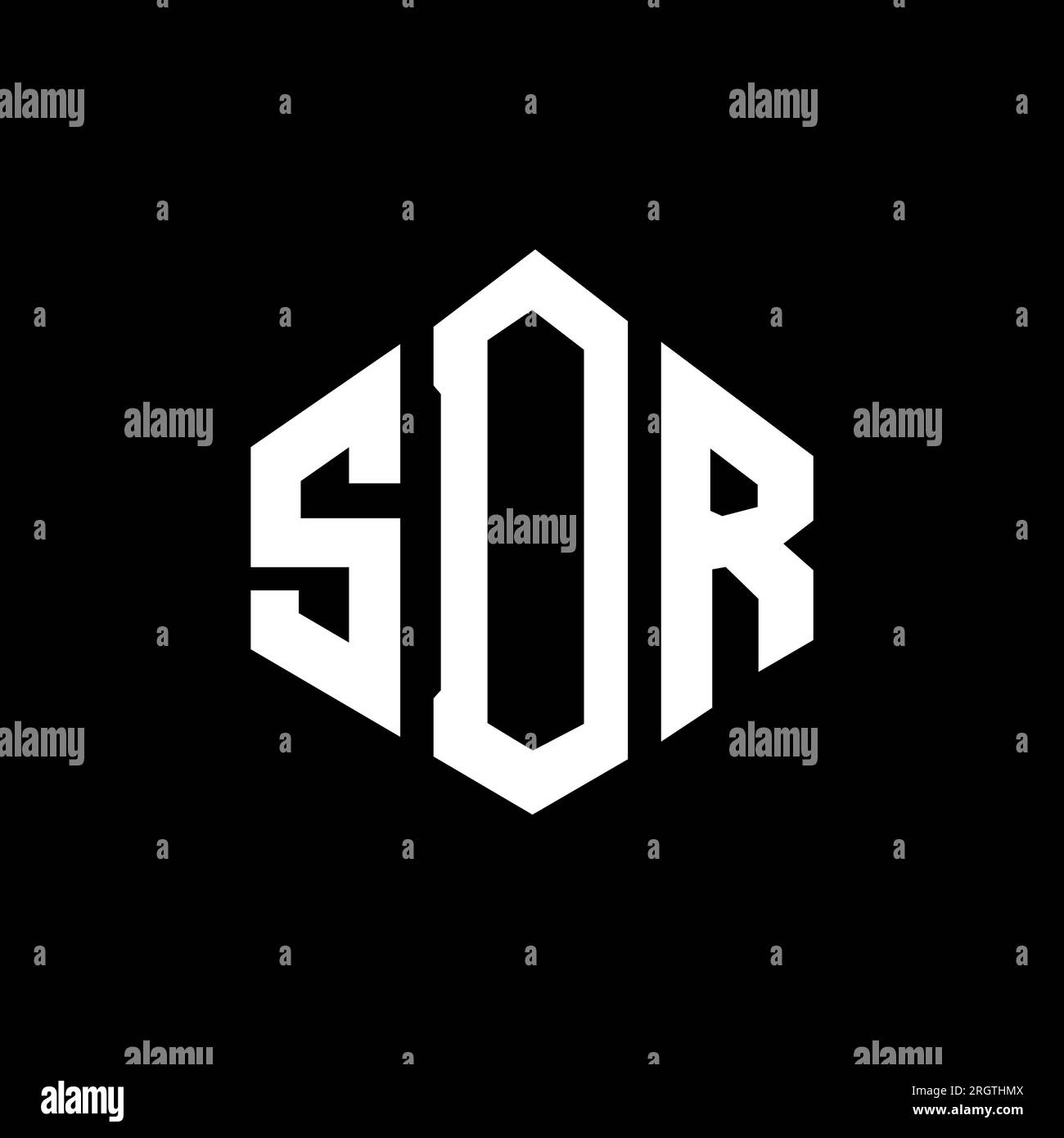 SDR letter logo design with polygon shape. SDR polygon and cube shape ...
