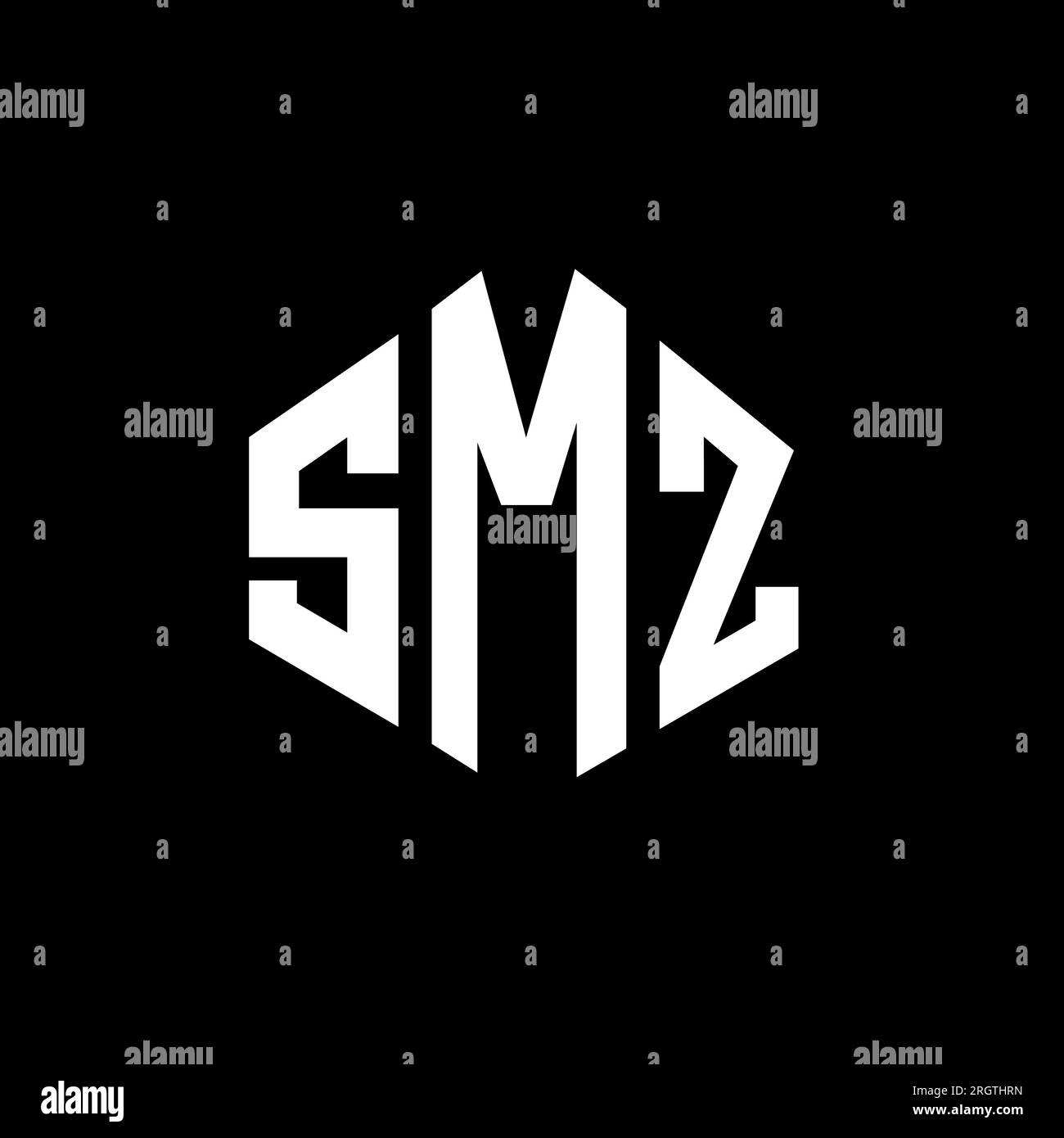 Smz Hexagon Logo Stock Vector Images Alamy