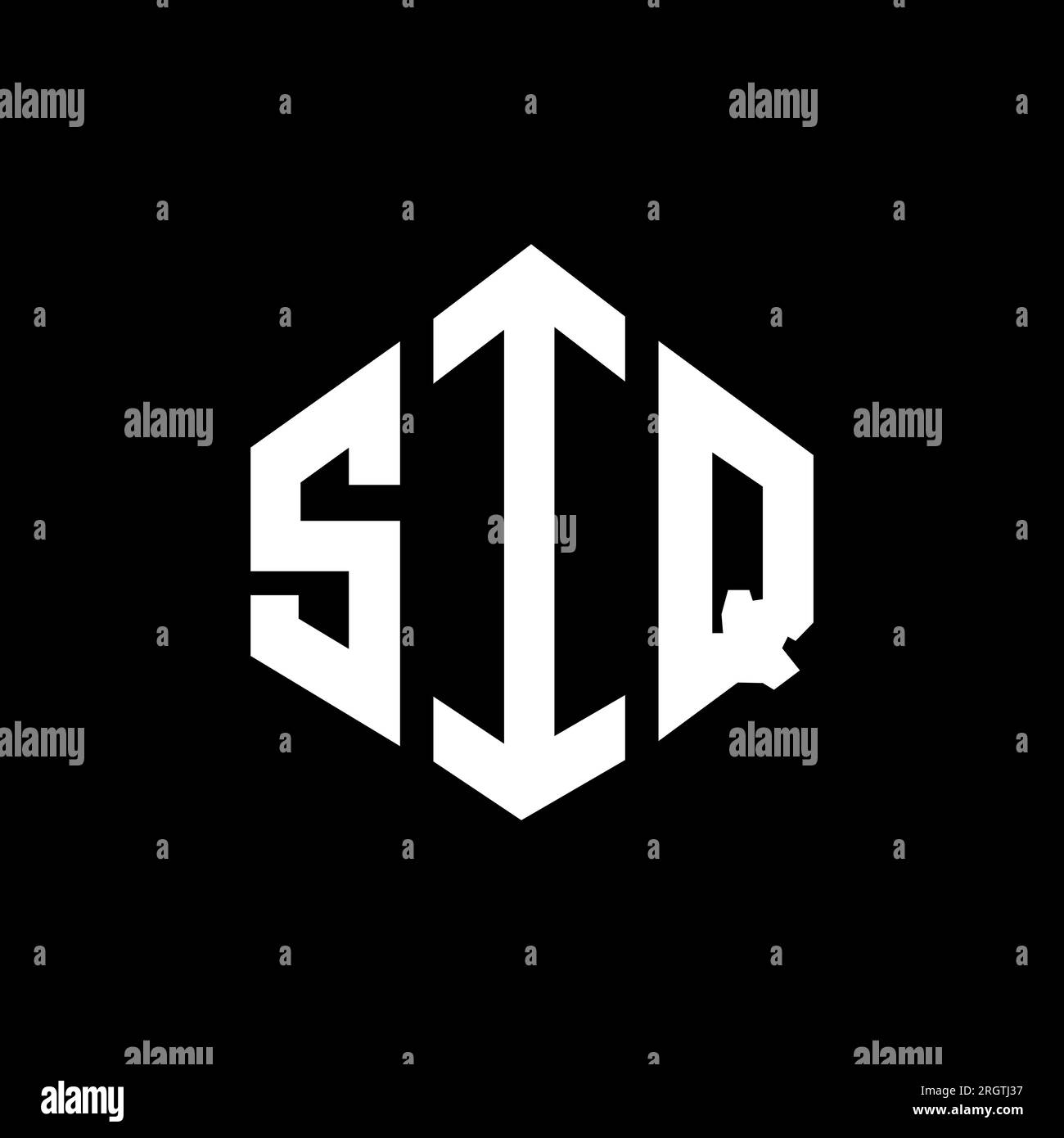 SIQ letter logo design with polygon shape. SIQ polygon and cube shape ...