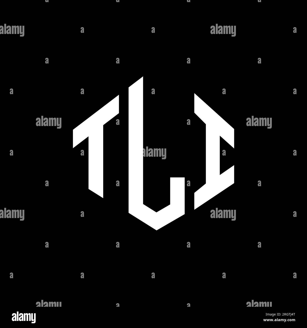 TLI letter logo design with polygon shape. TLI polygon and cube shape ...