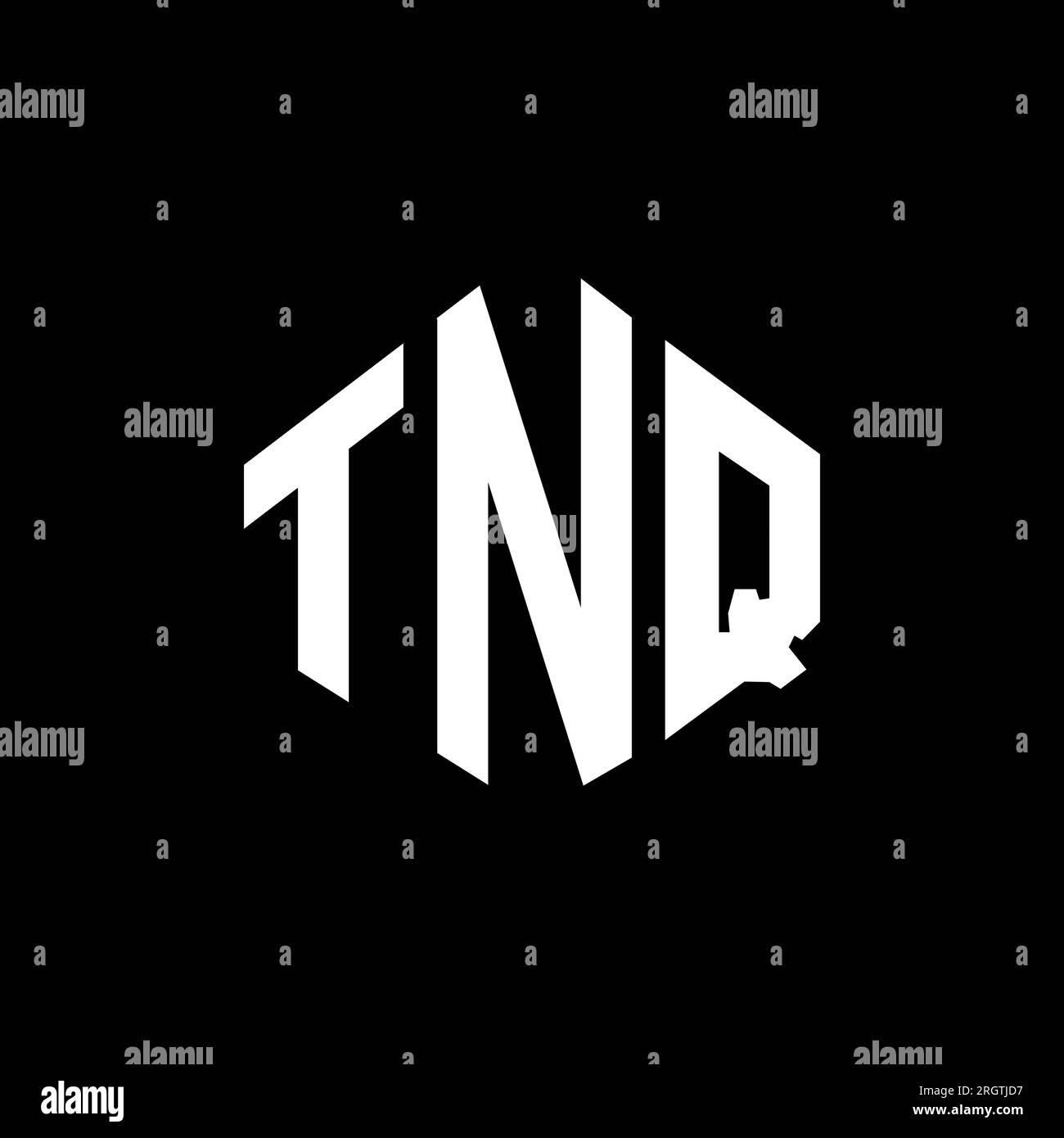 TNQ letter logo design with polygon shape. TNQ polygon and cube shape ...