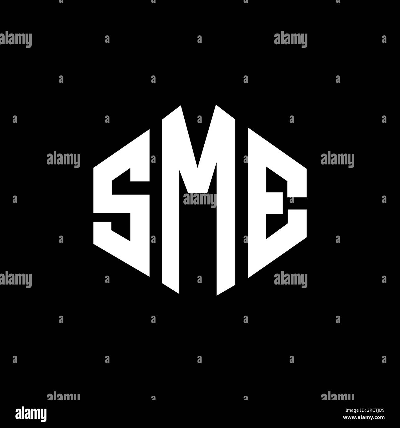 SME letter logo design with polygon shape. SME polygon and cube shape ...