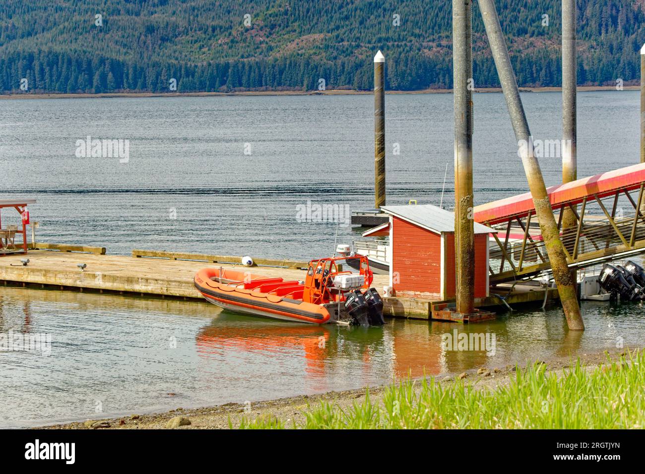 ICY STRAIT, ALASKA - May 9, 2023: The Icy Strait is a strait in the ...