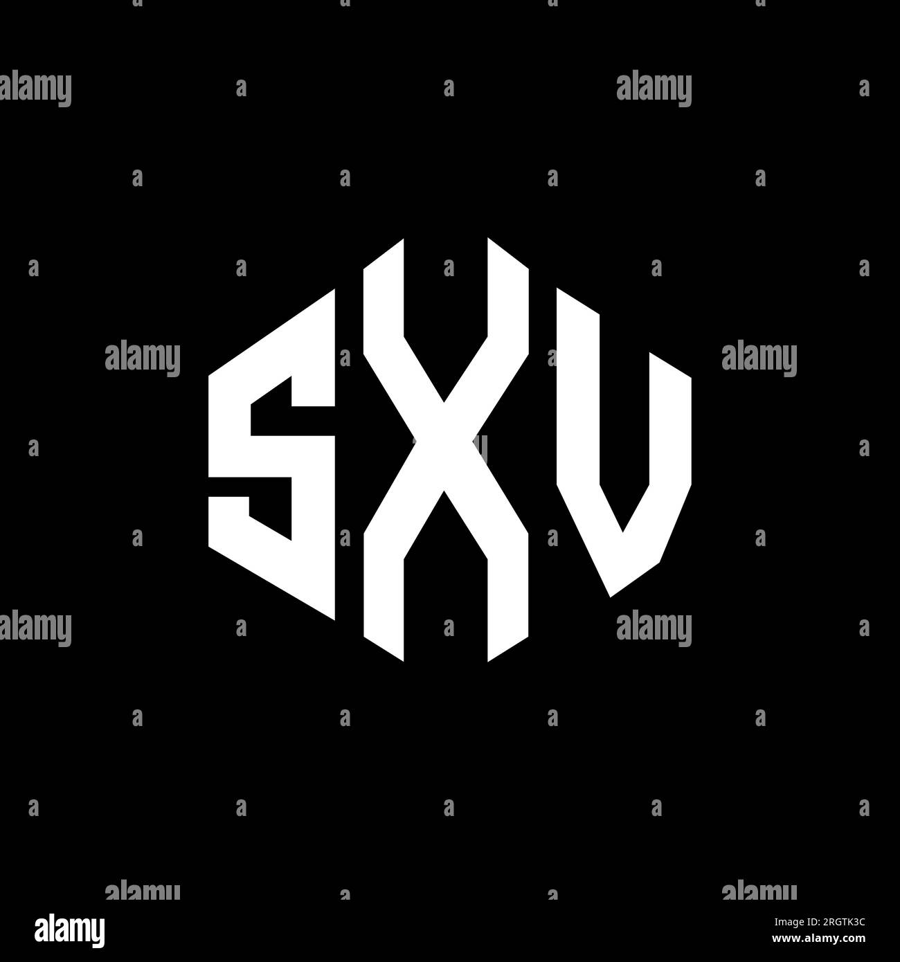 Sxv logo design hi-res stock photography and images - Alamy