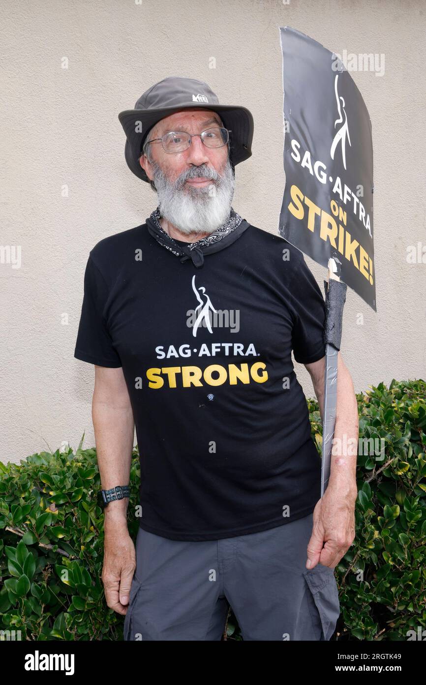 Los Angeles, Ca. 11th Aug, 2023. Frank Collison seen on the picket line ...