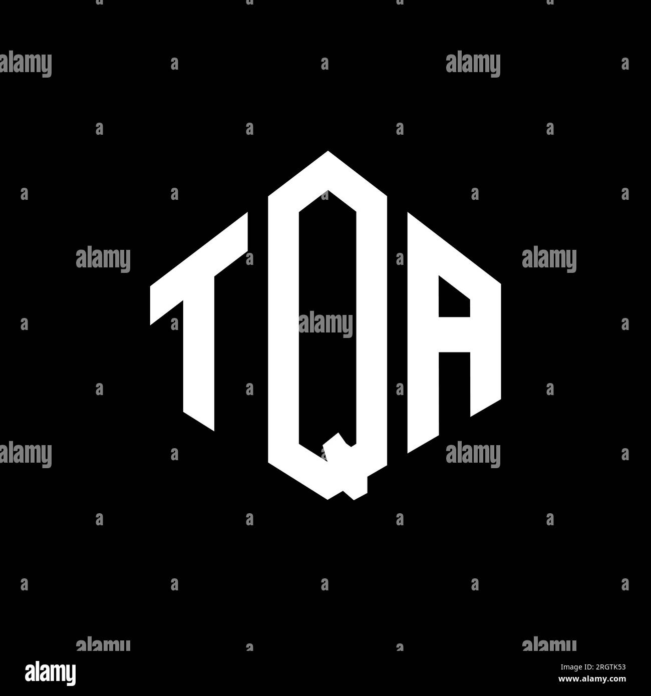 TQA letter logo design with polygon shape. TQA polygon and cube shape ...