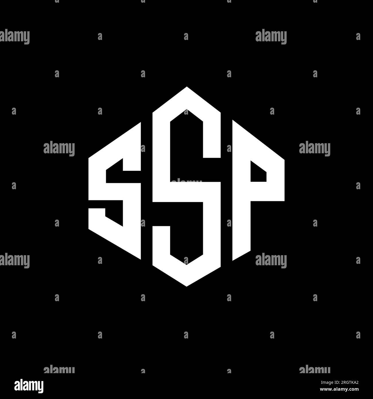 SSP letter logo design with polygon shape. SSP polygon and cube shape ...