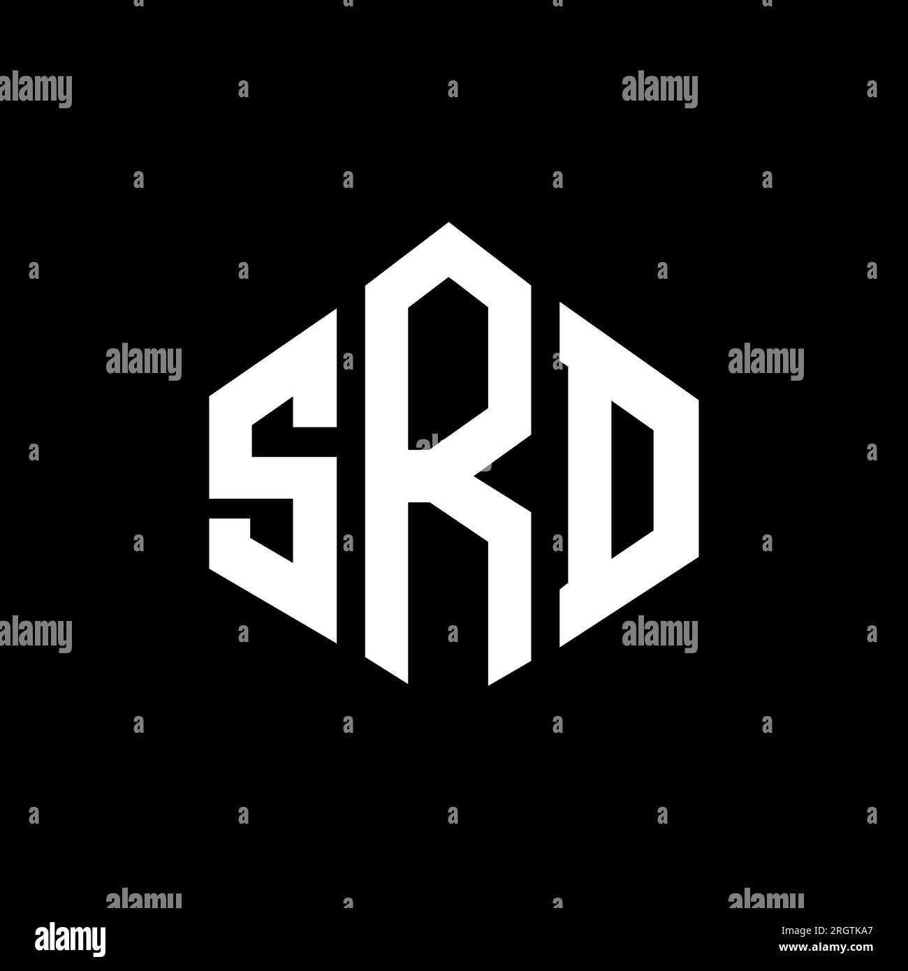 SRD letter logo design with polygon shape. SRD polygon and cube shape ...
