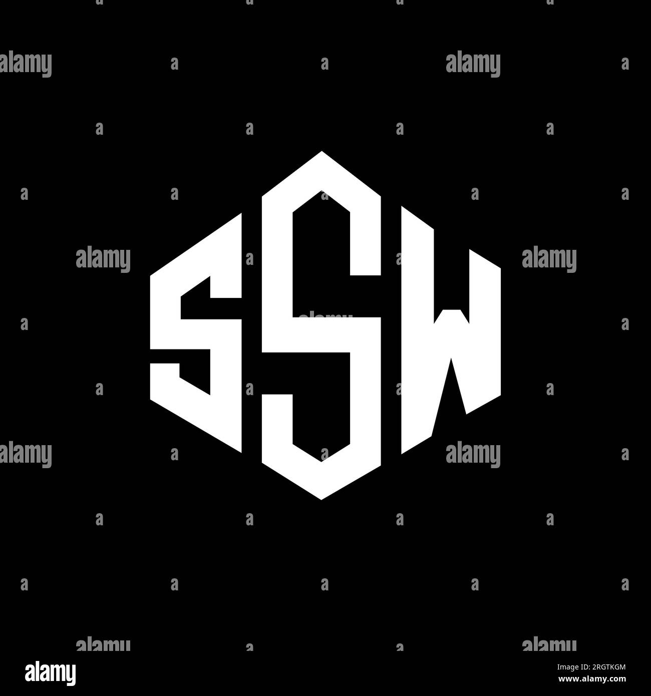 Ssw hexagon logo hi-res stock photography and images - Alamy