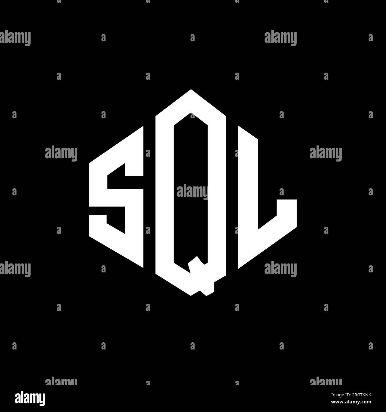 Sql Letter Logo Design With Polygon Shape Sql Polygon And Cube Shape Logo Design Sql Hexagon