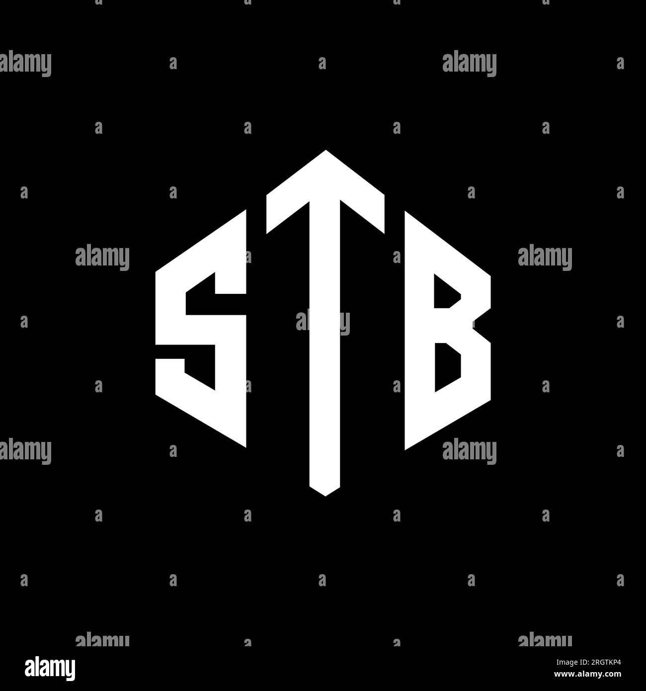 STB letter logo design with polygon shape. STB polygon and cube shape ...